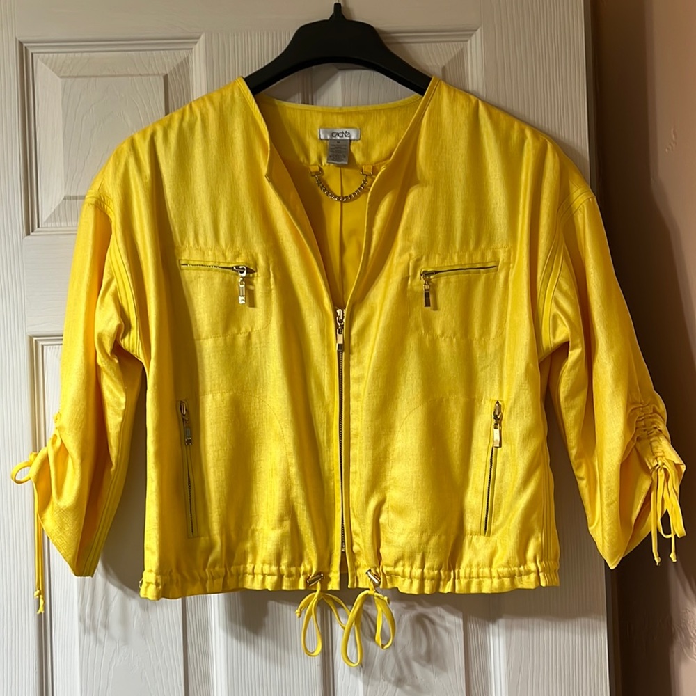 Yellow Cropped Jacket - Gem